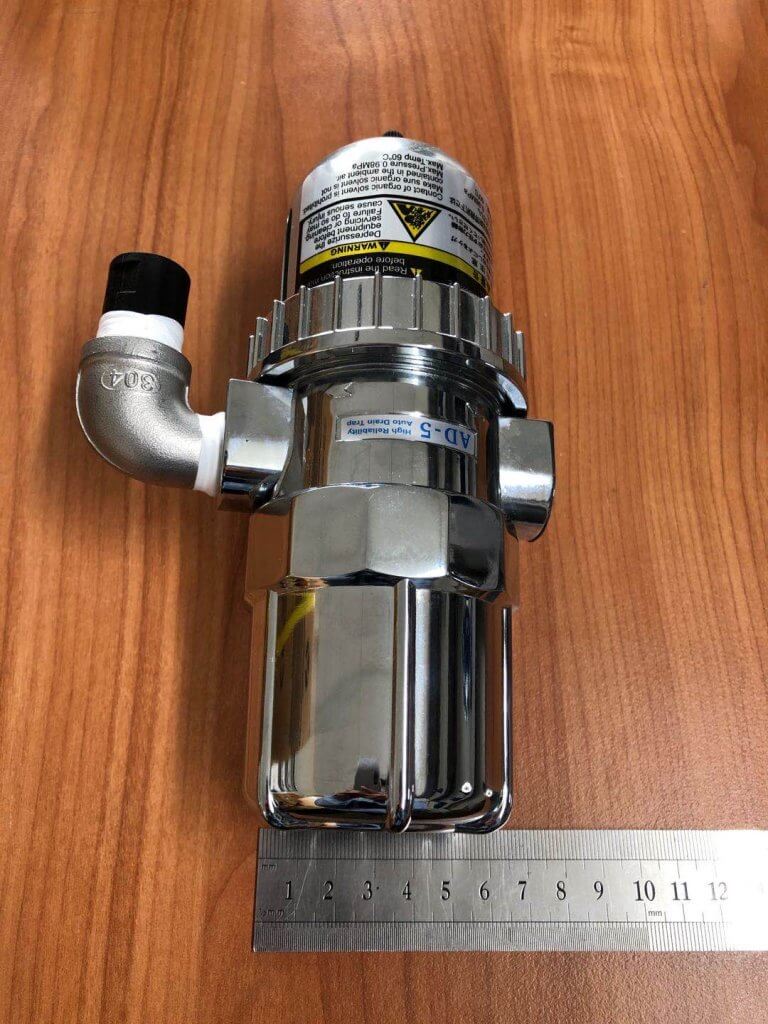 Semi auto drains for inline filter tank, condensate drain, spray ...