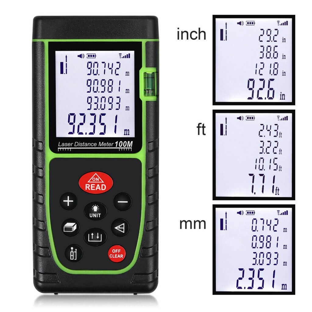 100M Laser Distance Meter builder measurement inspection tools quality ...