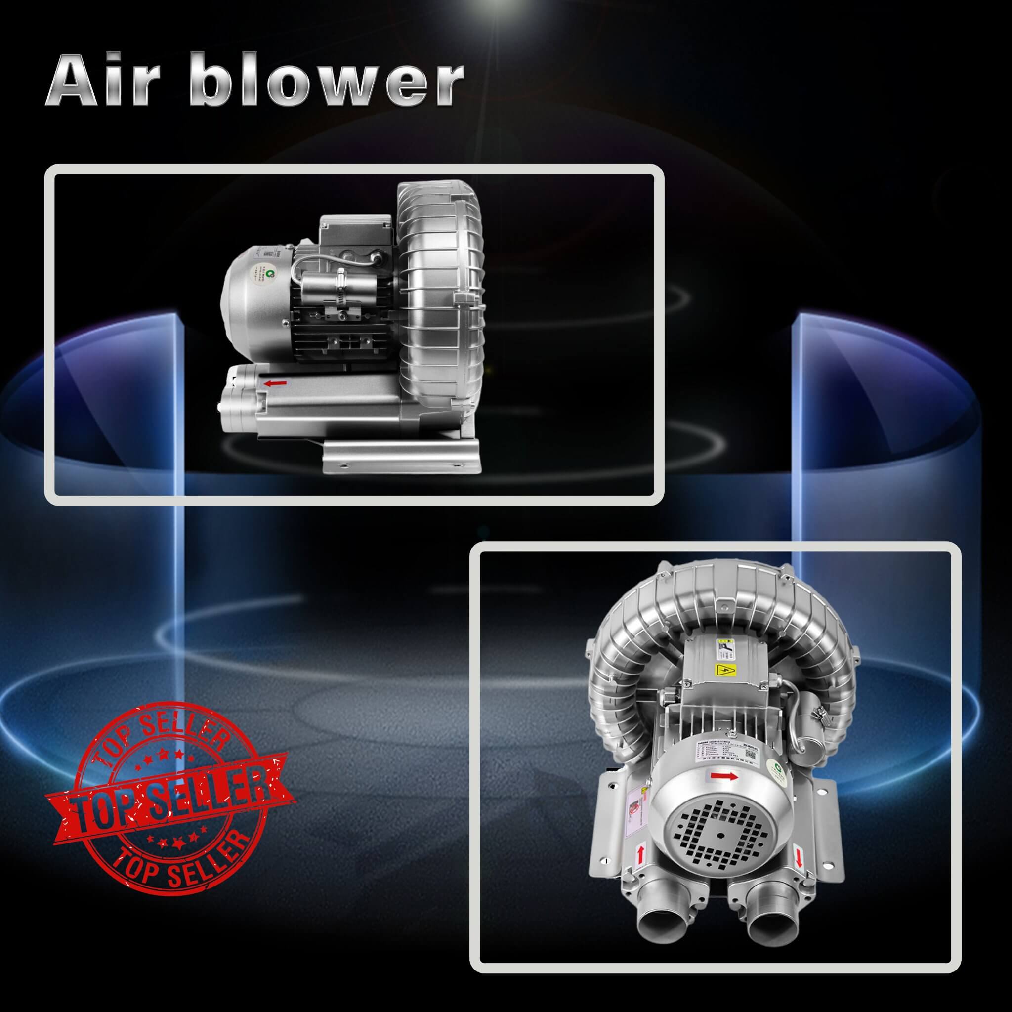 1.1kw/1.5HP Three phaseAir blower Gas pump High pressure suction Fan