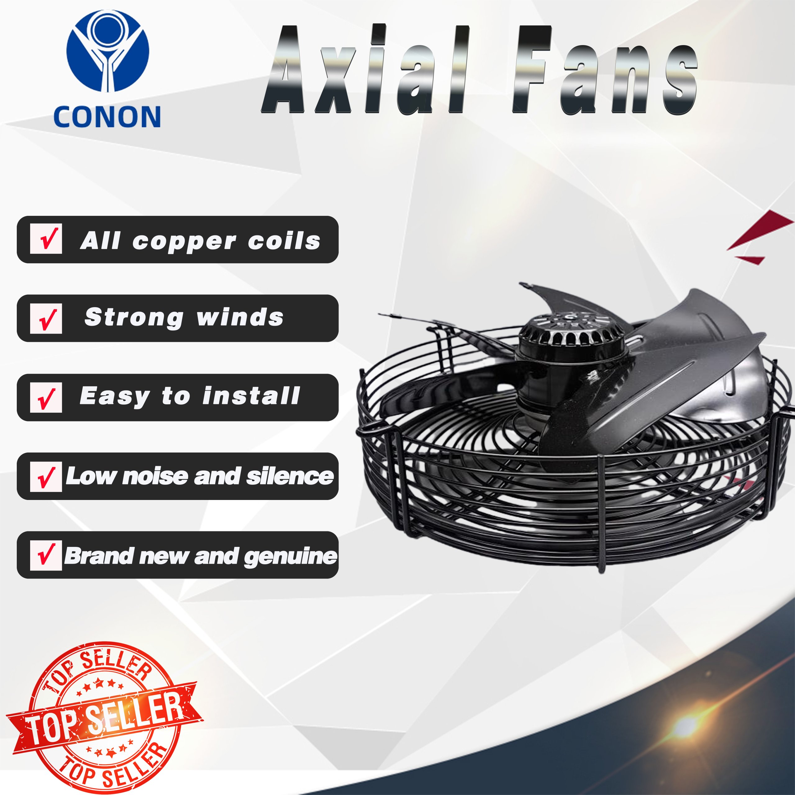 Axial Fan YWF4D 550mm 3 Phase 415V 1400rpm suction 4 pole Evaporate ...