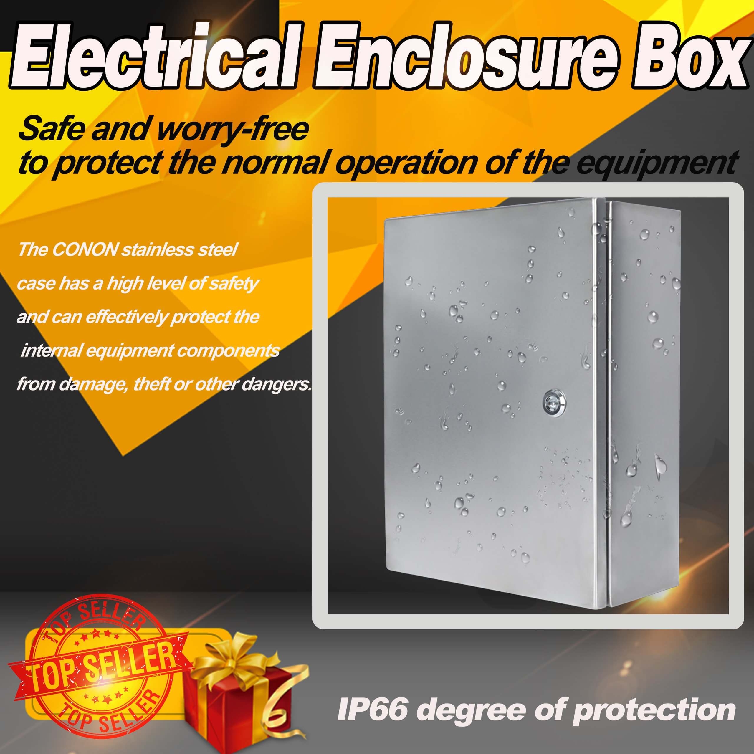 304 stainless Steel Electrical device part Enclosure Box IP66 FULLY ...