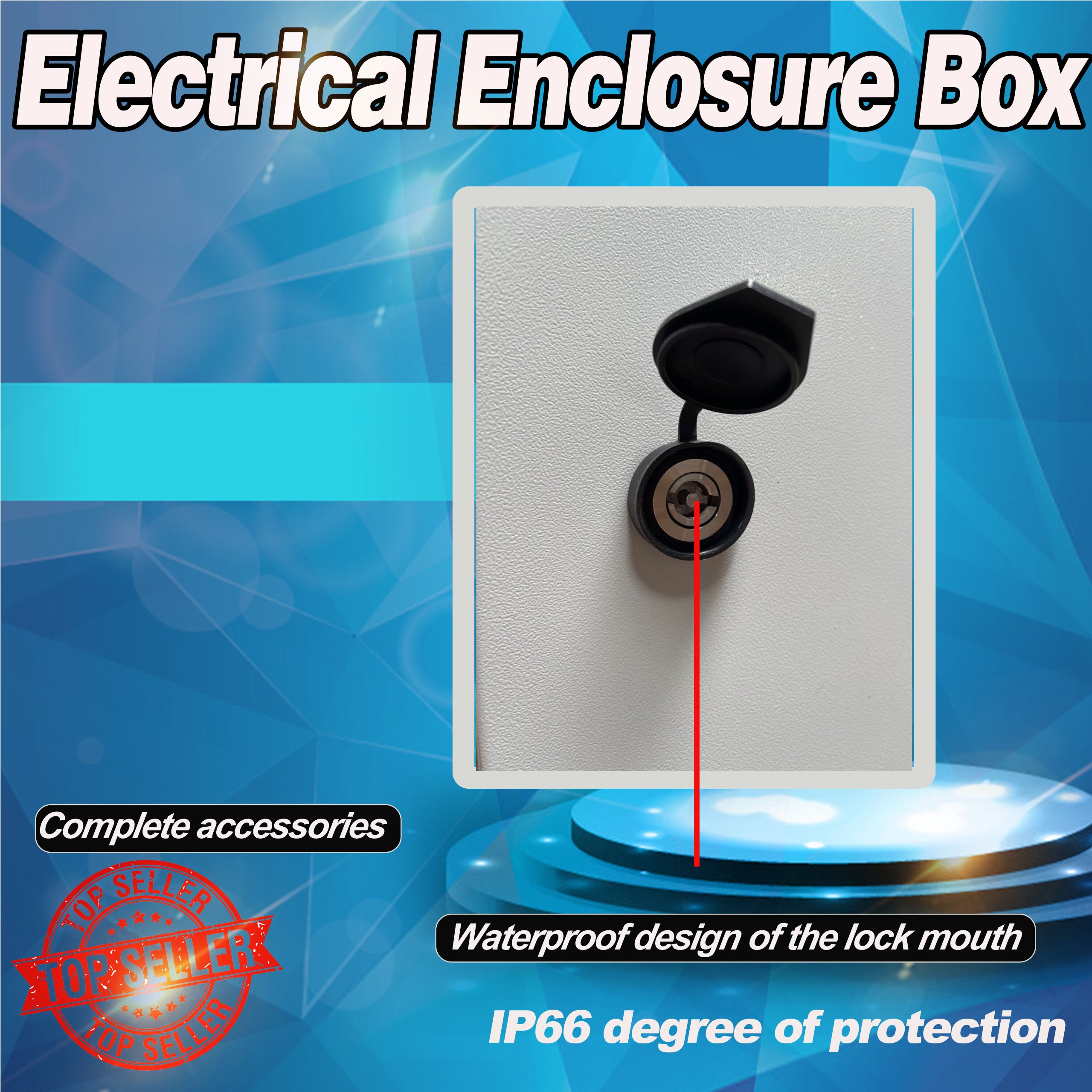 Carbon Steel Electrical Enclosure Box IP66 Wall Mount