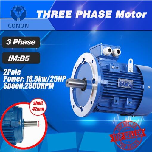 B5 FLANGE 18.5kw/25HP 2800rpm motor Three-phase 415v REVERSIBLE CSCR ...