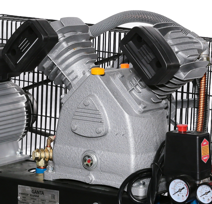 AIR COMPRESSOR CAST IRON PUMP 7.5KW 10HP MOTOR 115PSI 8BAR